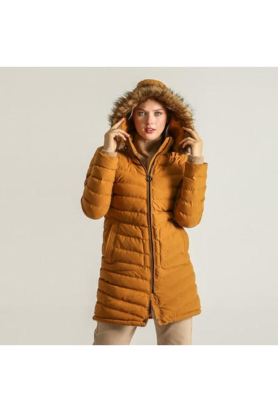 Kürk Şapkalı Uzun Mont AB-K50017LNS