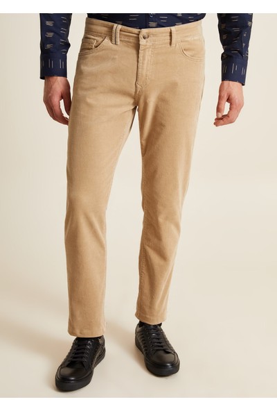 Bisse Regular Fit 5 Cep Kadife Pantolon