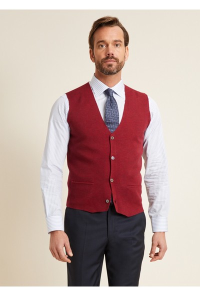 Bisse Regular Fit Cepli Triko Yelek