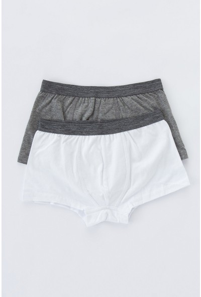 Penti Çok Renkli Erkek Çocuk Melange 2li Boxer Penti Çok Renkli Erkek Çocuk Melange 2li Boxer