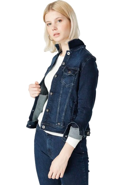 Loft Mayra Mid Wash Kadın Kot Ceket 2025962