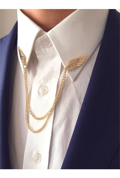 Tezgah İstanbul Kanat Gömlek Yaka İğnesi