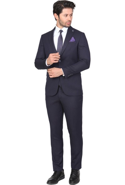 White Stone Coffs Harbour Slim Fit 6 Drop Takım Elbise Lacivert White Stone Coffs Harbour Slim Fit 6 Drop Takım Elbise Lacivert