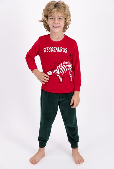 Rolypoly Erkek Çocuk Kadife Eşofman Takım Kırmızı Rolypoly Erkek Çocuk Kadife Eşofman Takım Kırmızı