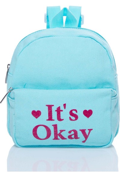 United Colors Of Benetton Kız Çocuk Önü Yazı Baskılı Sırt Çantası