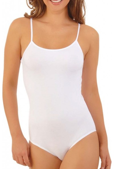 Yıldız Kadın 6'lı Paket Likralı Ip Askılı Çıtçıtlı Body