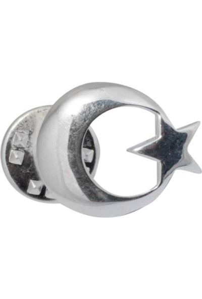 Candie Silver Ayyıldız Gümüş Yaka Rozeti Candie Silver Ayyıldız Gümüş Yaka Rozeti