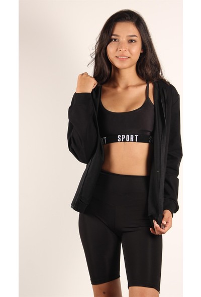 Mckanzie 3001 Kanguru Cepli Fermuarlı Kapüşonlu Sweat