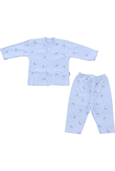 Sebi Bebe Bebek Pijama Takımı 2320 Mavi 3 - 6 Ay Sebi Bebe Bebek Pijama Takımı 2320 Mavi 3 - 6 Ay