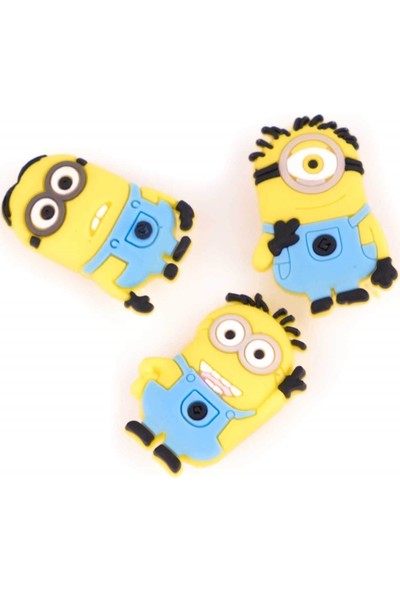 Markamindirim 3'lü Minyonlar Tasarım Crocs Jibbitz Terlik Süsü