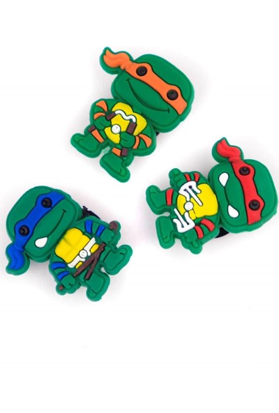 Markamindirim 3'lü Ninja Kaplumbağa Tasarım Crocs Jibbitz Terlik Süsü Markamindirim 3'lü Ninja Kaplumbağa Tasarım Crocs Jibbitz Terlik Süsü