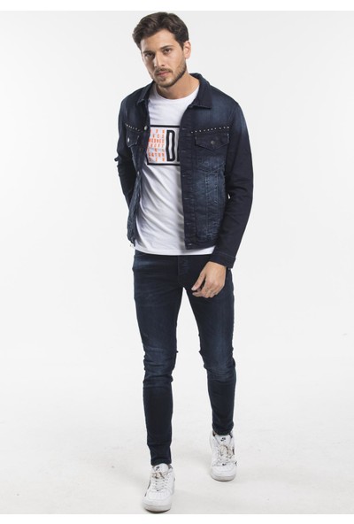 Shoppingdimoda Electra Lacivert Arka Baskı Detaylı Kot Ceket Shoppingdimoda Electra Lacivert Arka Baskı Detaylı Kot Ceket