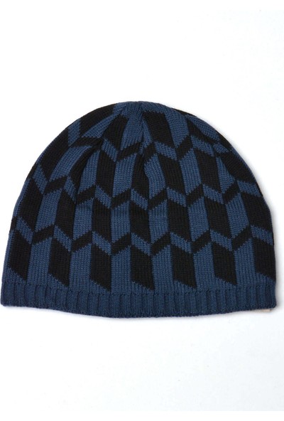 Mossta Desenli Erkek Bere Indigo