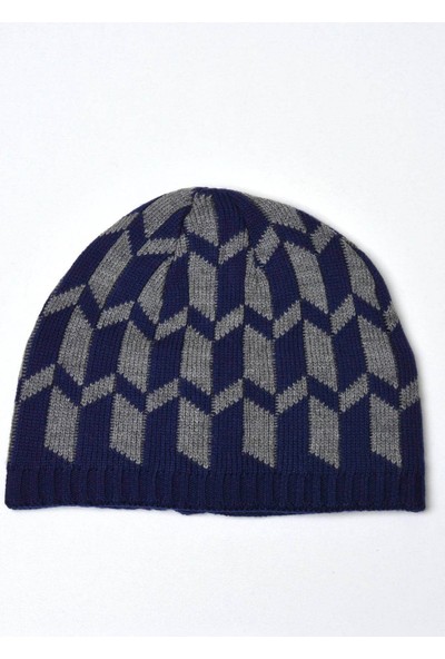 Mossta Desenli Erkek Bere Lacivert