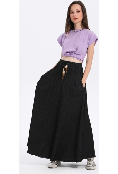 Denimaj Artemis Denim Etek Siyah