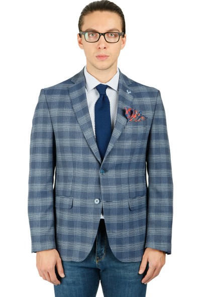 Centone Ceket Ekose Regular Fit 6 Drop 20-0015 Centone Ceket Ekose Regular Fit 6 Drop 20-0015