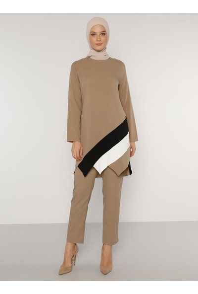 Tavin Tunik Pantolon İkili Takım Vizon Tavin Tunik Pantolon İkili Takım Vizon