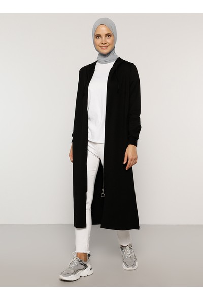 Everyday Basic Fermuarlı Spor Kap Siyah