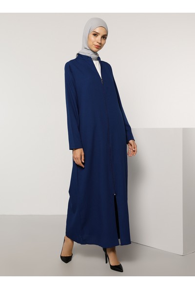Tavin Fermuarlı Ferace İndigo