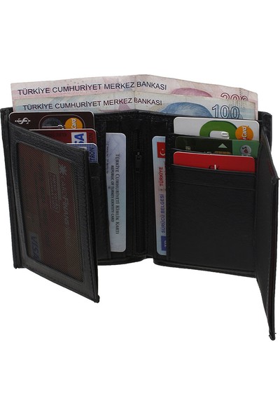 Bizoon % 100 Deri Erkek Cüzdan ve Kartlık 1005