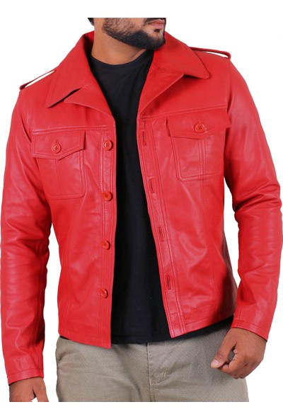 Laverapelle Erkek Kırmızı Deri Ceket (1501108) Laverapelle Erkek Kırmızı Deri Ceket (1501108)