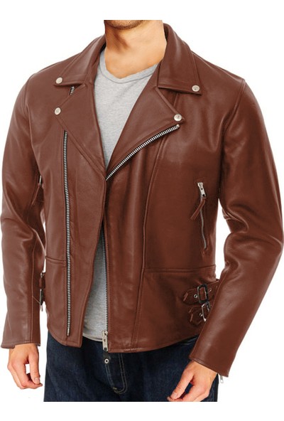 Laverapelle Erkek Tan Deri Ceket (1501429)