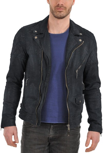 Laverapelle Erkek Kara Kokulu Deri Ceket (1501492)