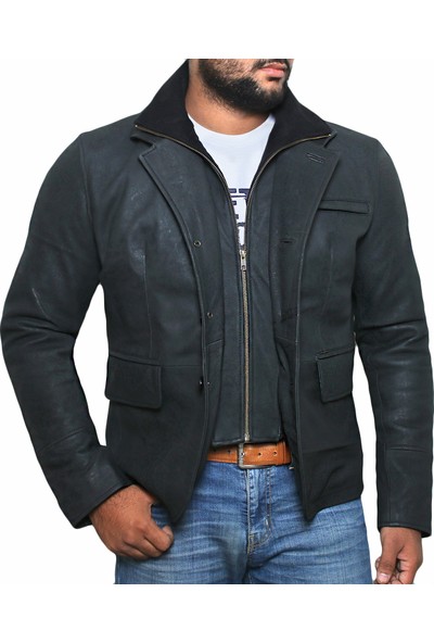 Laverapelle Erkek Kara Kokulu Deri Ceket (1501641)