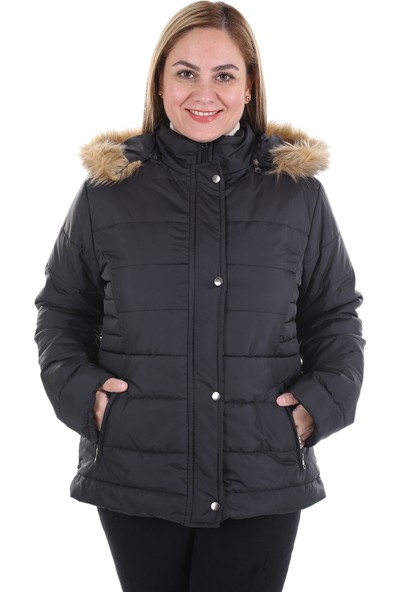 Brendon Kadın Büyük Beden Mont 527 Siyah/black 20W53000527