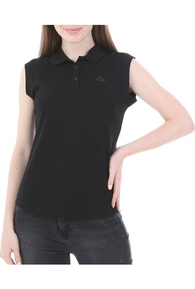 Rdk Kadın Kolsu Polo T-Shirt Wws Siyah Rdk Kadın Kolsu Polo T-Shirt Wws Siyah