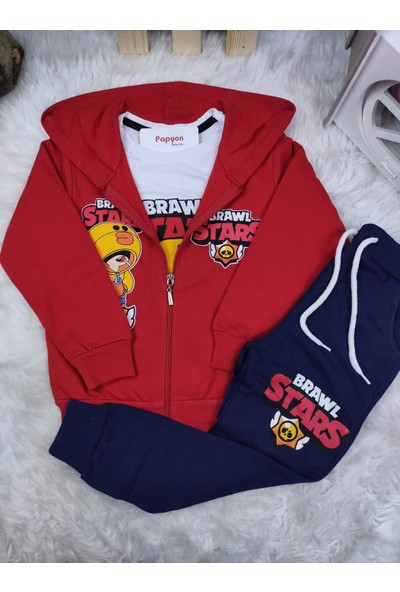 Papyon Baby Kids Brawl Stars Erkek Çocuk 3lü Eşofman Takım Papyon Baby Kids Brawl Stars Erkek Çocuk 3lü Eşofman Takım
