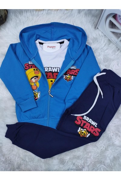 Papyon Baby Kids Brawl Stars Erkek Çocuk 3lü Eşofman Takım Papyon Baby Kids Brawl Stars Erkek Çocuk 3lü Eşofman Takım