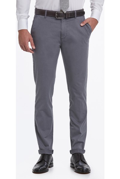 Hemington Pamuk Gri Chino Pantolon