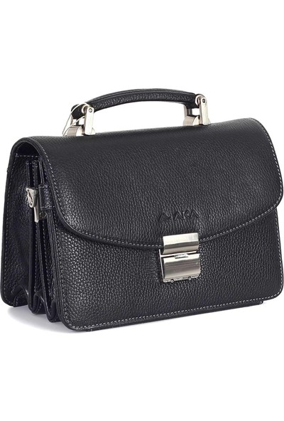 Aka Deri Floter Siyah - Deri Portföy Çantası 132 Aka Deri Floter Siyah - Deri Portföy Çantası 132