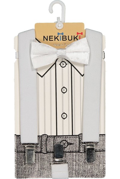 Nekibuki 1-9 Yaş Pantolon Askı Papyon Seti Nekibuki 1-9 Yaş Pantolon Askı Papyon Seti