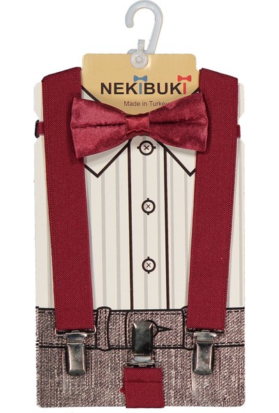 Nekibuki 1-9 Yaş Pantolon Askı Papyon Seti Nekibuki 1-9 Yaş Pantolon Askı Papyon Seti