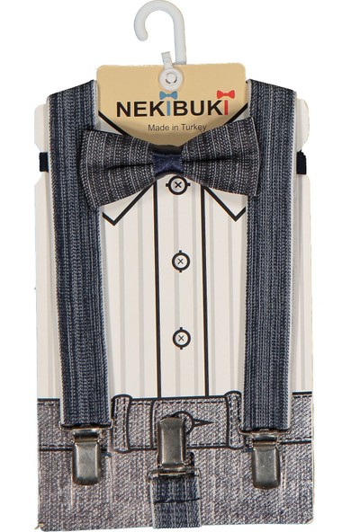 Nekibuki 1-9 Yaş Pantolon Askı Papyon Seti Nekibuki 1-9 Yaş Pantolon Askı Papyon Seti