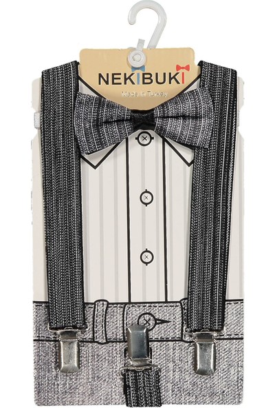 Nekibuki 1-9 Yaş Pantolon Askı Papyon Seti Nekibuki 1-9 Yaş Pantolon Askı Papyon Seti