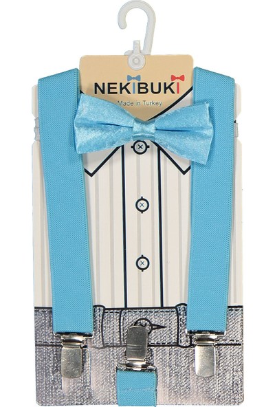 Nekibuki 1-9 Yaş Pantolon Askı Papyon Seti Nekibuki 1-9 Yaş Pantolon Askı Papyon Seti