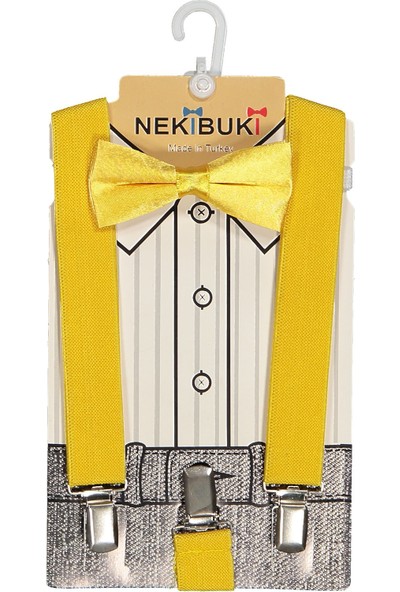 Nekibuki 1-9 Yaş Pantolon Askı Papyon Seti Nekibuki 1-9 Yaş Pantolon Askı Papyon Seti