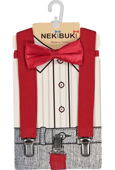 Nekibuki 1-9 Yaş Pantolon Askı Papyon Seti Nekibuki 1-9 Yaş Pantolon Askı Papyon Seti