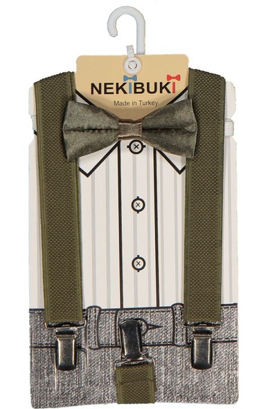 Nekibuki 1-9 Yaş Pantolon Askı Papyon Seti Nekibuki 1-9 Yaş Pantolon Askı Papyon Seti