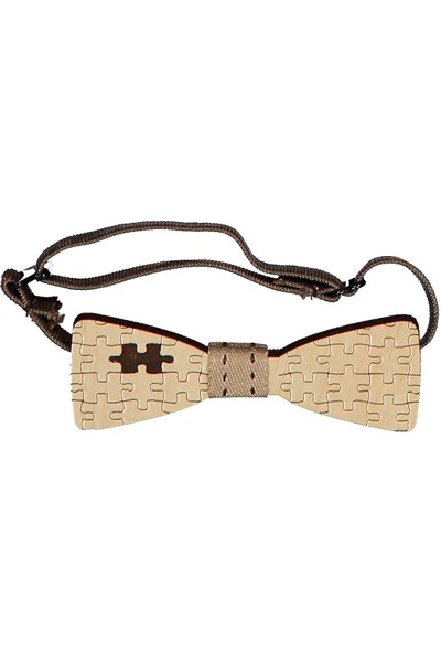 Neki̇buki 6-9 Yaş Desenli Ahşap Çocuk Papyon