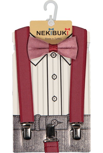 Neki̇buki 1-9 Yaş Pantolon Askı Papyon Seti