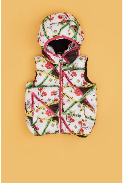 Bg Baby Kız Bebek Desenli Yelek 20PFWBG2707