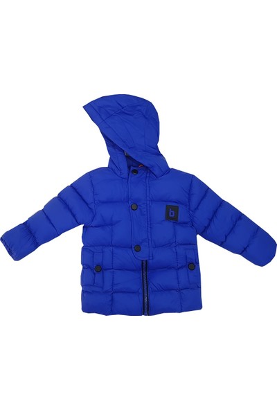 Feyzamavm Saks Rengi Şapkalı Erkek Bebek & Çocuk Mont