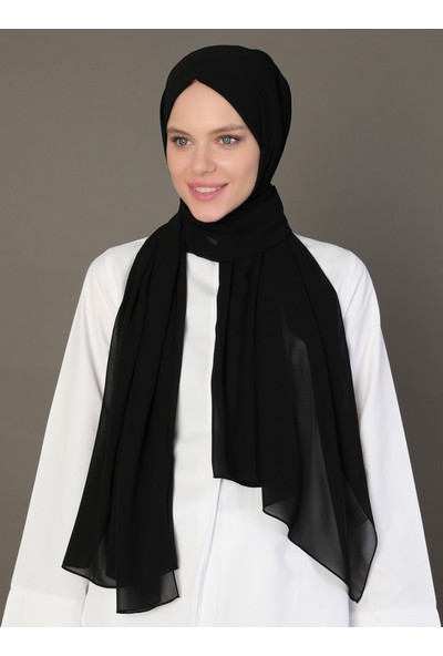Mervin Şal Şifon Şal Siyah