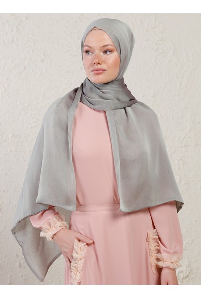 Tuva Şal Janjan Çift Kat Şal Vizon