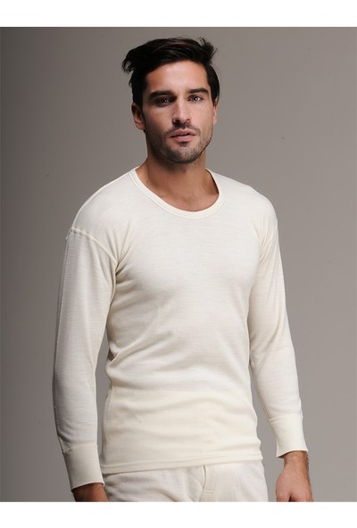 Hasyün 2104 Krem Uzun Kol Yün Erkek Üst İçlik Hasyün 2104 Krem Uzun Kol Yün Erkek Üst İçlik