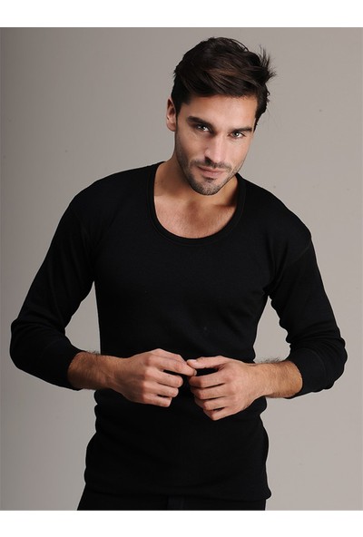 Hasyün 2104 Siyah Uzun Kol Yün Erkek Üst İçlik Hasyün 2104 Siyah Uzun Kol Yün Erkek Üst İçlik